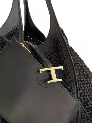 TOD'S T Timeless Tote Bag - Black