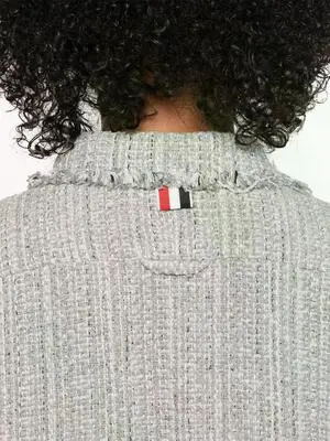 Thom Browne 4-bar Cropped Shirt Jacket