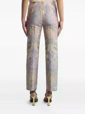 Etro Floral-jacquard Trousers