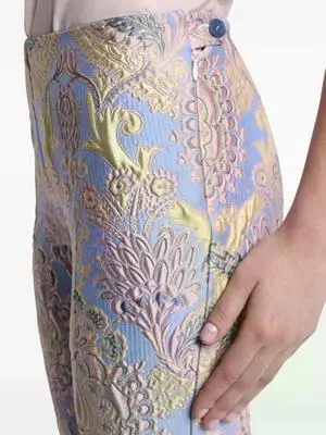 Etro Floral-jacquard Trousers