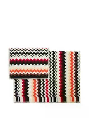 Missoni Best Chevron-patterned Bath Towel Set - White