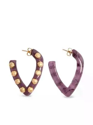 La DoubleJ Mini Dew Earrings - Pink