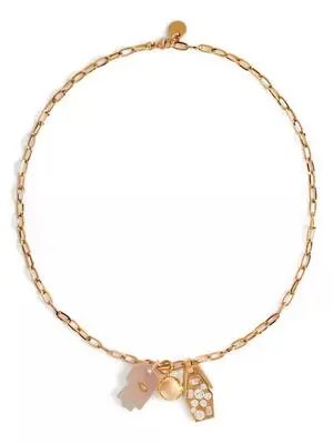La DoubleJ Angel Charm Necklace - Gold