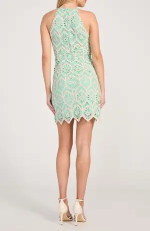 Guess Erin Lace Overlay Mini Dress