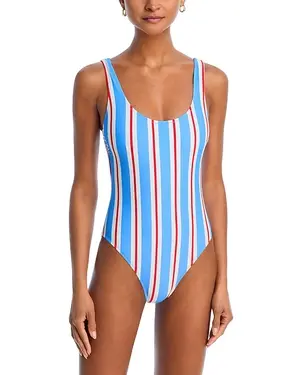 Solid & Striped The Annemarie One Piece Swimsuit - Americana Stripe
