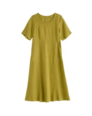 SEASALT CORNWALL Grass Wave Dress - Avocado