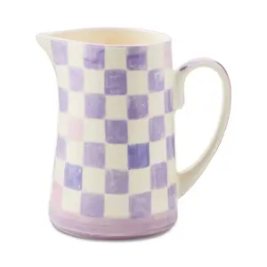 MACKENZIE-CHILDS Check Pitcher - Lilac