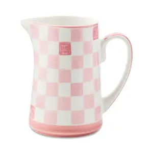 MACKENZIE-CHILDS Check Pitcher Pink