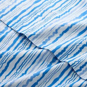 CONIGLIO PALM BEACH Cabana Stripe Sheet Set - Blue
