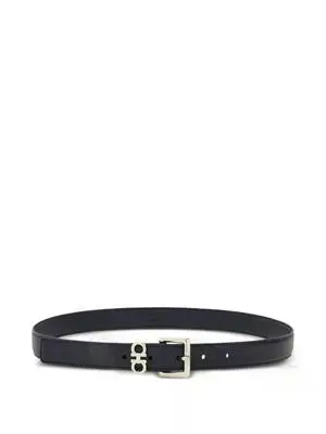 FERRAGAMO Double Gancini Belt - Blue