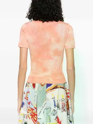 VIVIENNE WESTWOOD Orb-embroidered T-shirt - Orange