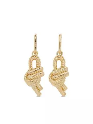 Rabanne Paco Rope Earrings - Gold