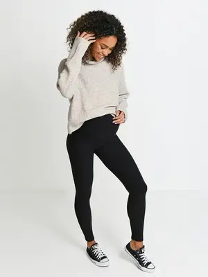 LOVALL Maternity Winter Leggings - Black