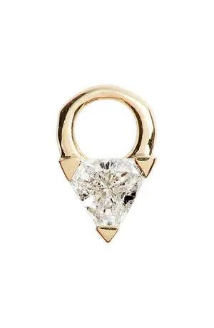 MARIA TASH Diamond Triangle Earring Charm - 18k Yellow Gold/ Diamond