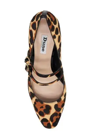 Dune London Approval Genuine Calf Hair Mary Jane Pump