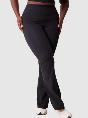 LOVALL 7 Revitalise Flare Regular Leggings - Black
