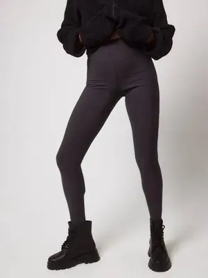 LOVALL High Waisted Leggings - Dark Grey