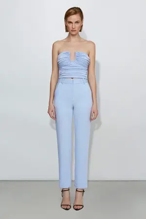 ET OCHS Talia Strapless Ruched Top With Cutout
