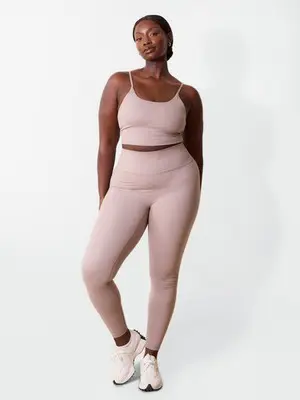 LOVALL 24/7 Revitalise High Waist Tall Leggings - Clay