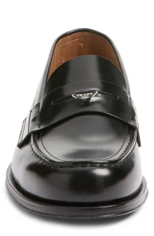 Prada Logo Penny Loafer - Nero