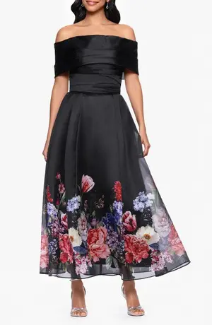 Betsy & Adam Floral Evening Dresses