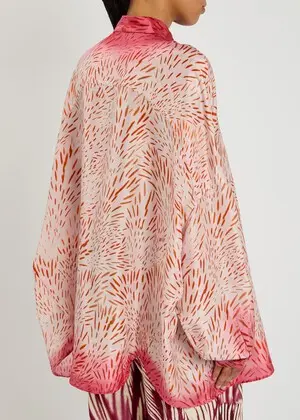 Dries Van Noten Casia Printed Silk Shirt