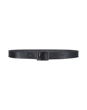 BIKKEMBERGS Pebbled Leather Belt - Blue