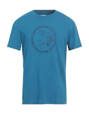 BIKKEMBERGS T-shirt Rust Size Cotton, Elastane - Blue