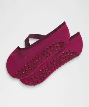 Lululemon Find Your Balance Grip Socks - Raspberry Rave