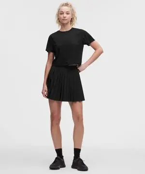 Lululemon High-rise Pleated Tennis Skirt - Black