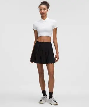 Lululemon High-rise Pleated Tennis Skirt - Black