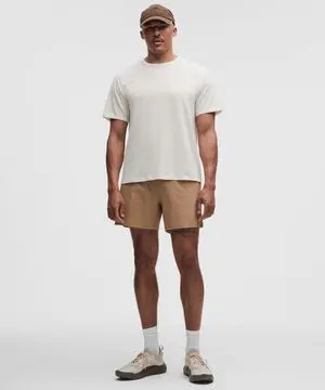 Lululemon Mile Maker Ripstop Linerless Short 6 - Sand