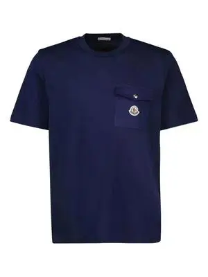 Moncler Cotton T-shirt - Blue