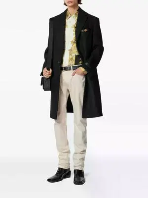 Versace Coral Theatre Silk Shirt - Gold