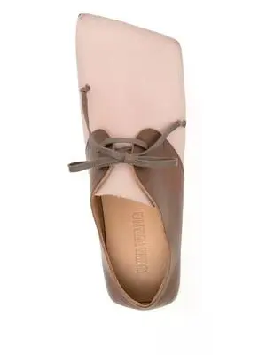 UMA WANG Square-toe Leather Flats