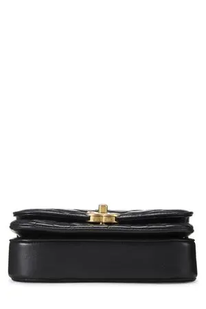 Chanel Lambskin Flap Bag With Top Handle