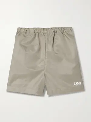 SPORTY & RICH Shell Shorts - Neutrals