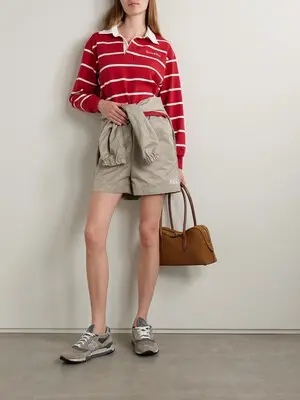 SPORTY & RICH Shell Shorts - Neutrals