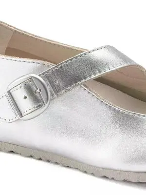 BIRKENSTOCK Tracy Metallic Ballet Flats - Silver