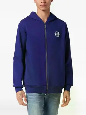 Philipp Plein Zip-up Hoodie - Blue