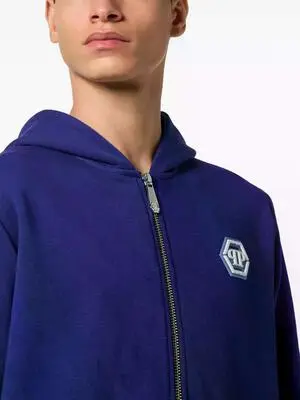 Philipp Plein Zip-up Hoodie - Blue