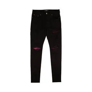 Amiri Mx1 Cracked Jeans - Black