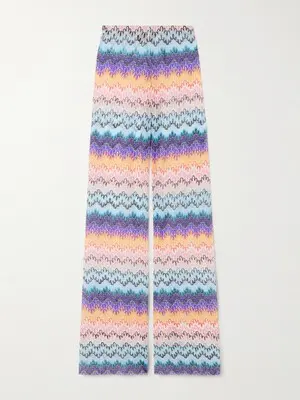 Missoni Printed Mesh Flared Pants
