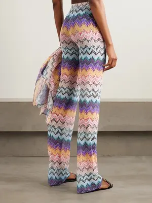 Missoni Printed Mesh Flared Pants