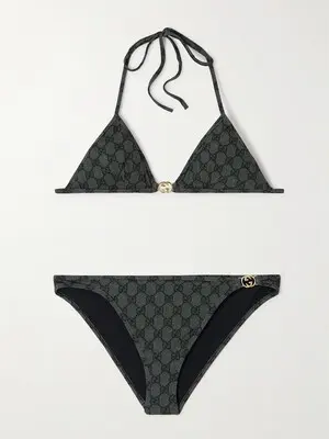 Gucci Printed Bikini - Black