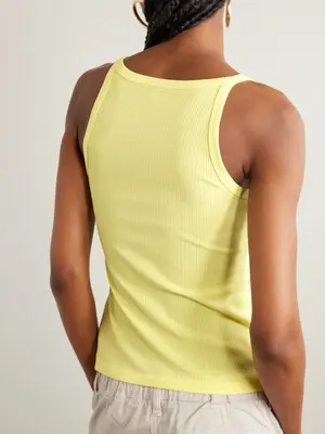 JAMES PERSE Ribbed Supima Cotton-blend Tank