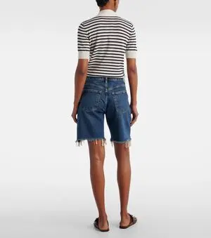 FRAME High-rise Denim Shorts