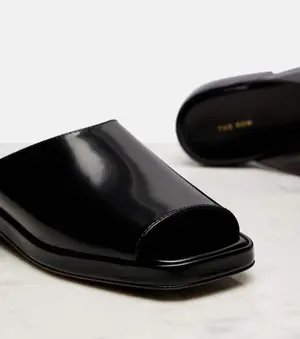 THE ROW Emi Patent Leather Mules