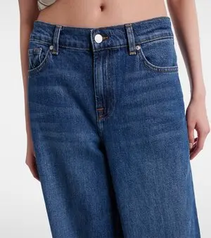 7 For All Mankind Marie Wide-leg Jeans - Blue