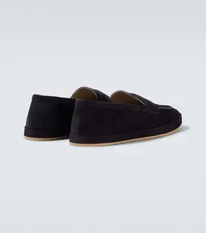 Brunello Cucinelli Suede Penny Loafers